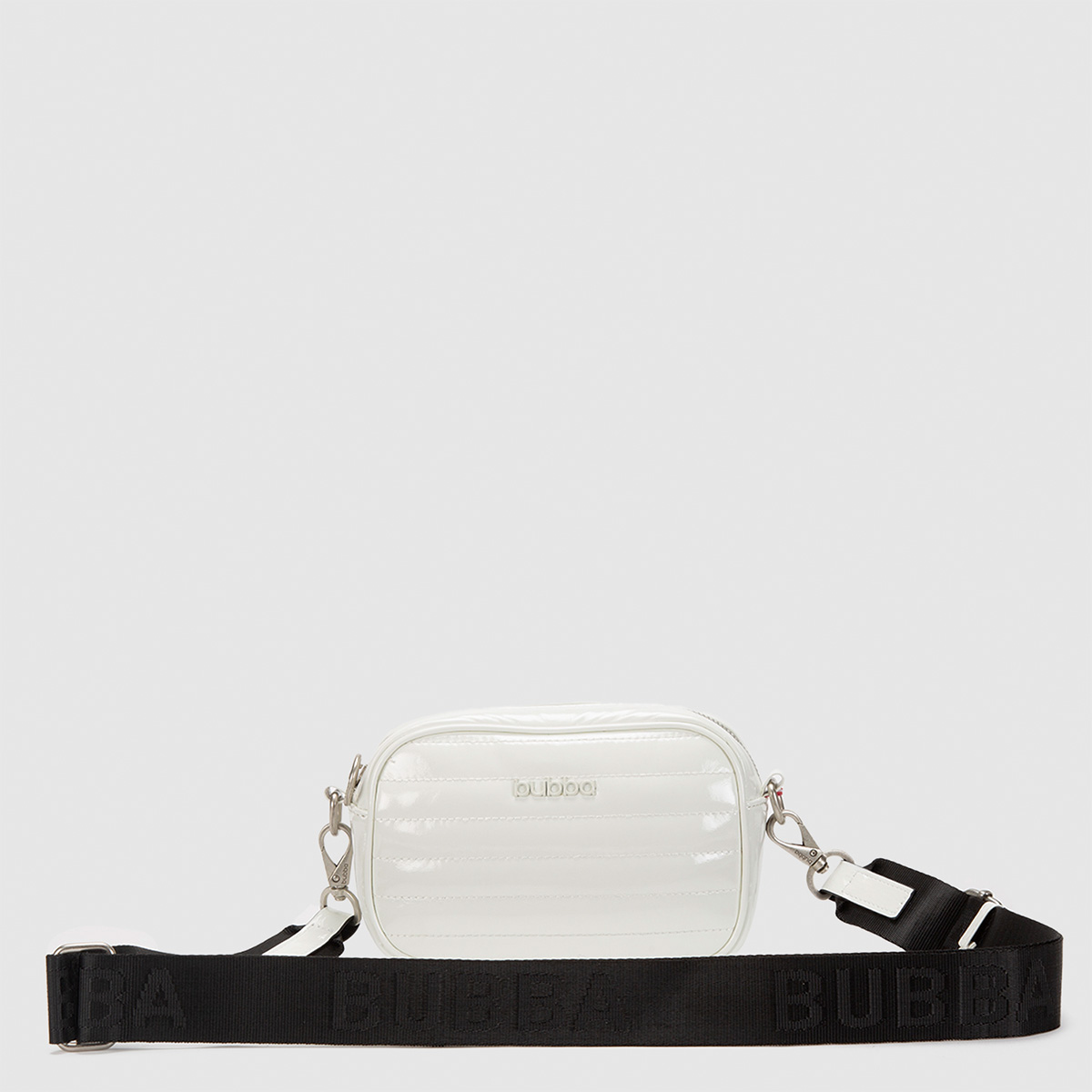 CARTERA BUBBA MINI GLOSS BLANCO