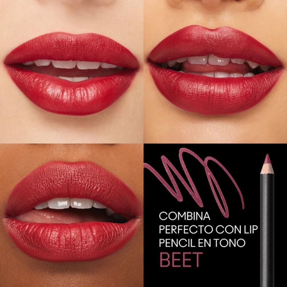 LABIAL MAC XIMAL SILKY MATTE LIPSTICK EN TONO AVANT GARNET