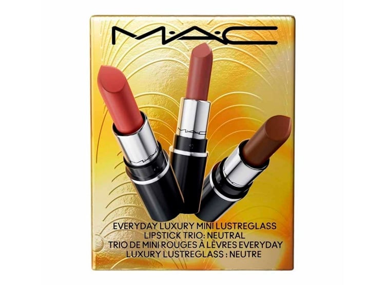 SET MINI LABIALES MAC EVERYDAY LUXURY LUSTREGLASS