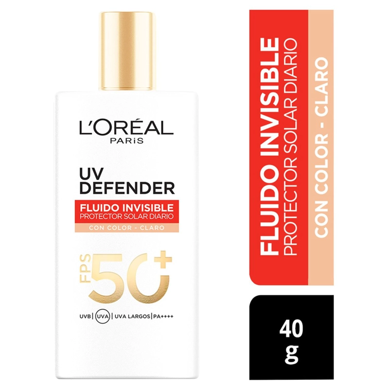PROTECTOR SOLAR LOREAL UV DEFENDER FLUIDO INVISIBLE CLARO 40 GR