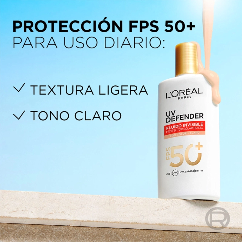 PROTECTOR SOLAR LOREAL UV DEFENDER FLUIDO INVISIBLE CLARO 40 GR