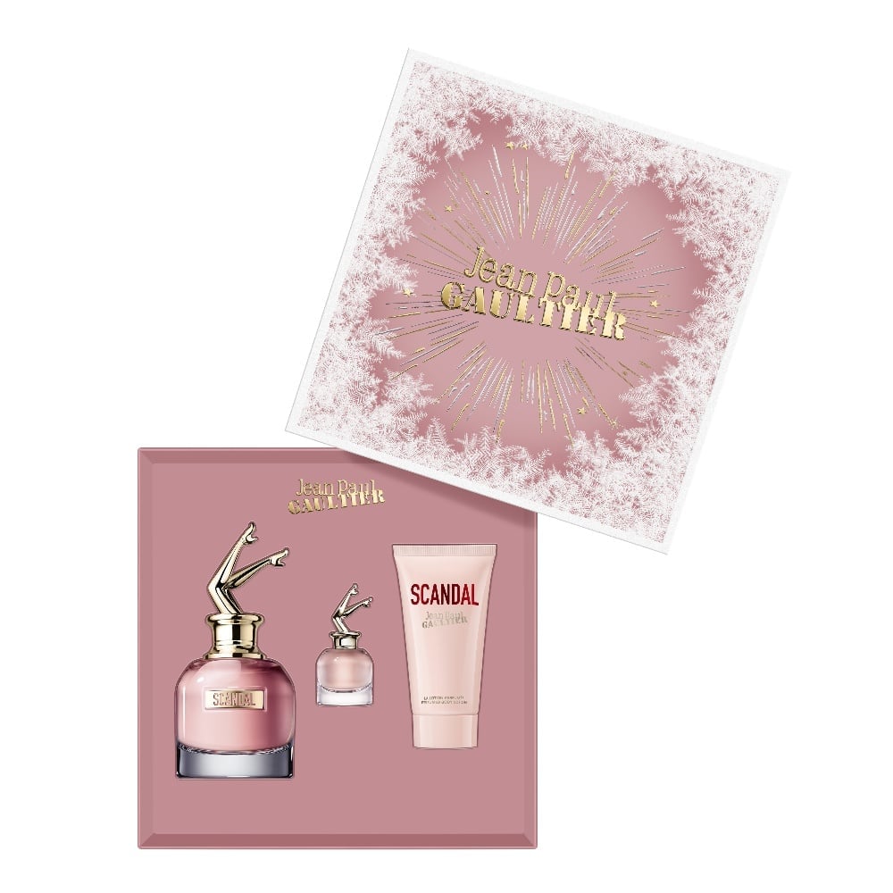 SET PERFUME JEAN PAUL GAULTIER SCANDAL MUJER EDP 50ML + BL 75 ML + MINI 6ML