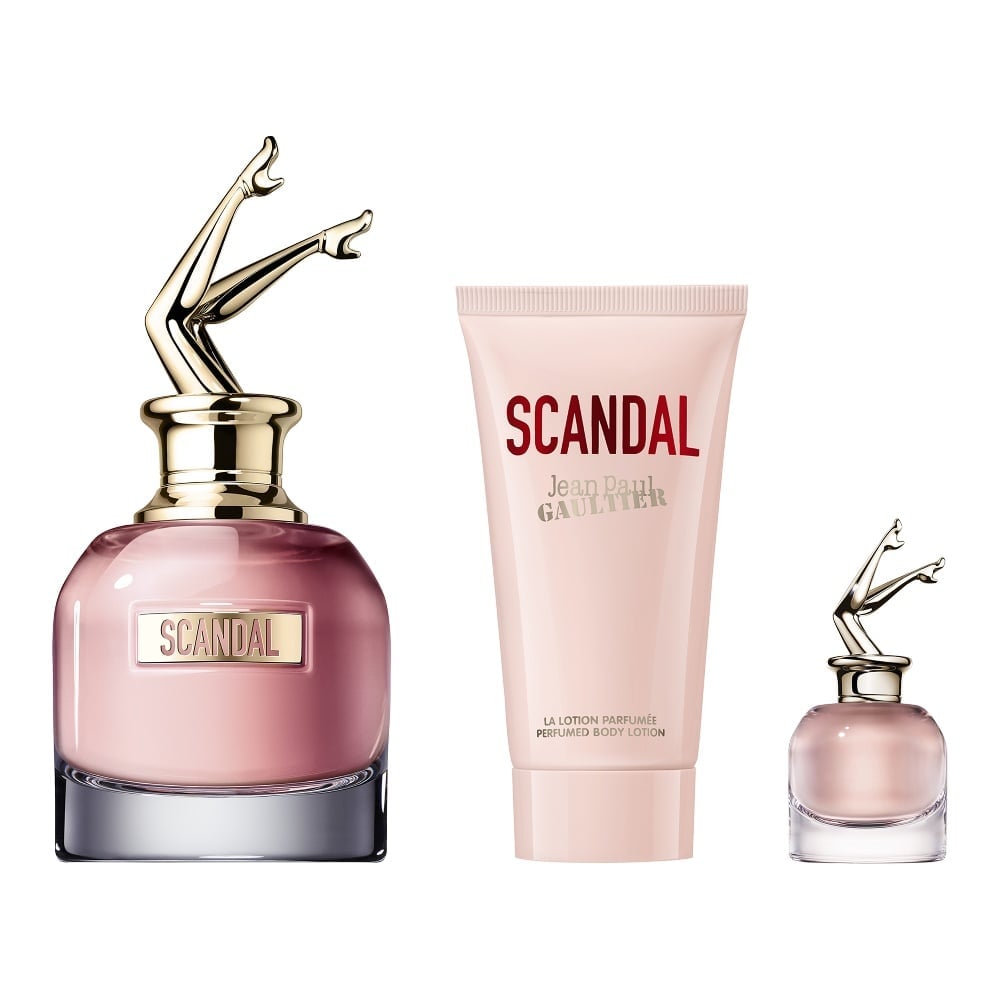 SET PERFUME JEAN PAUL GAULTIER SCANDAL MUJER EDP 50ML + BL 75 ML + MINI 6ML