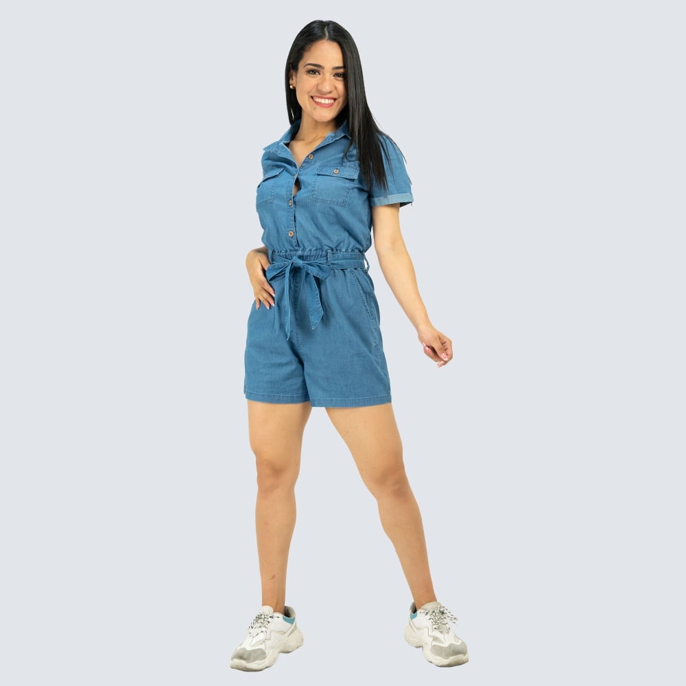 Ripley - ENTERIZO SHORT MUJER PARADA 111 DENIM LYDIA