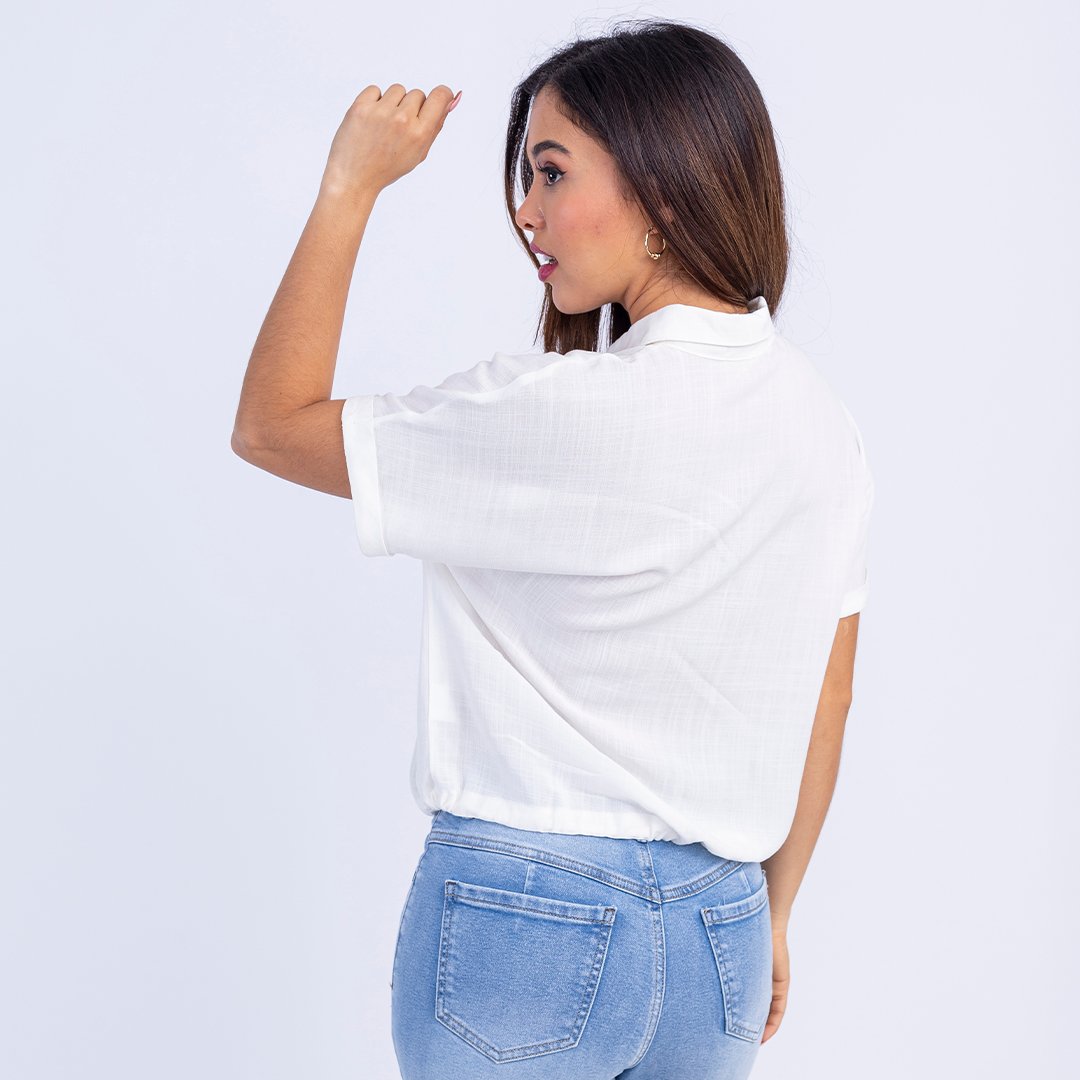 Ripley - BLUSA MANGA CORTA RAYÓN MUJER SODA BLUES MONIKKA