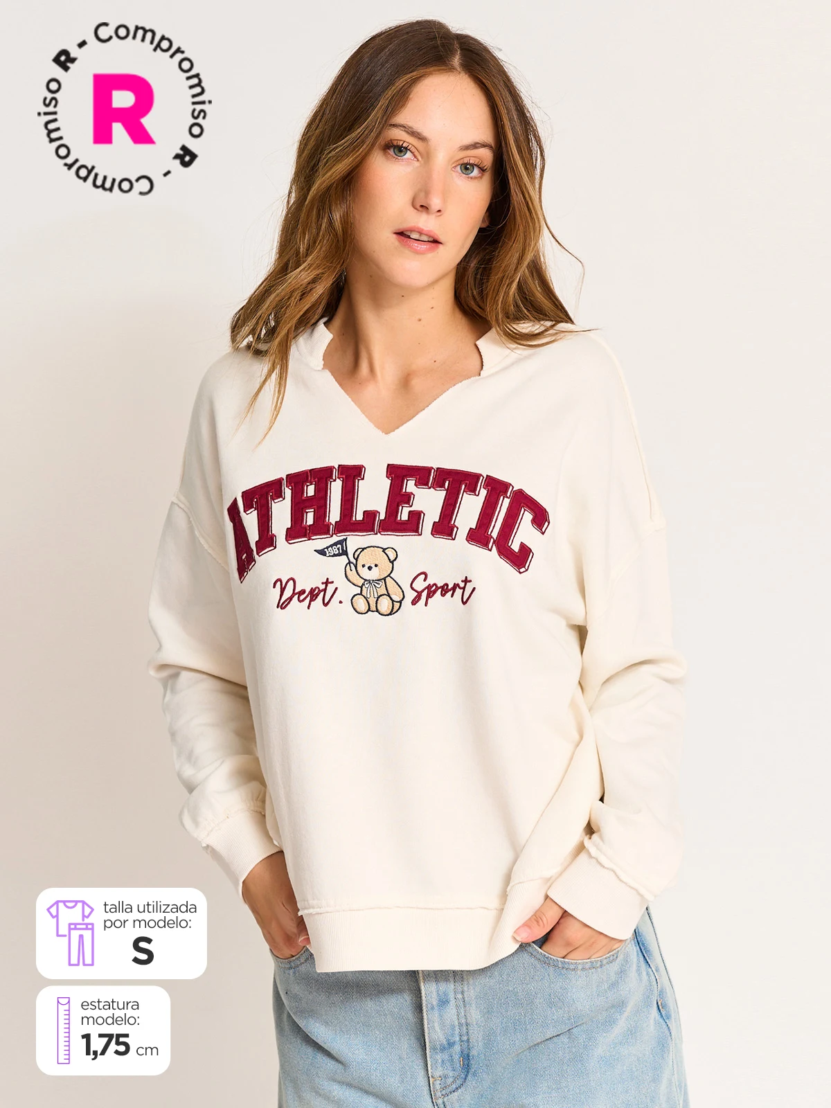 POLERA MUJER INDEX CREMA EMARGA
