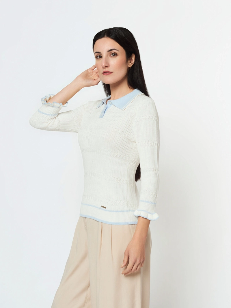 POLO MANGA 3/4 MUJER MENTHA Y CHOCOLATE JOSS