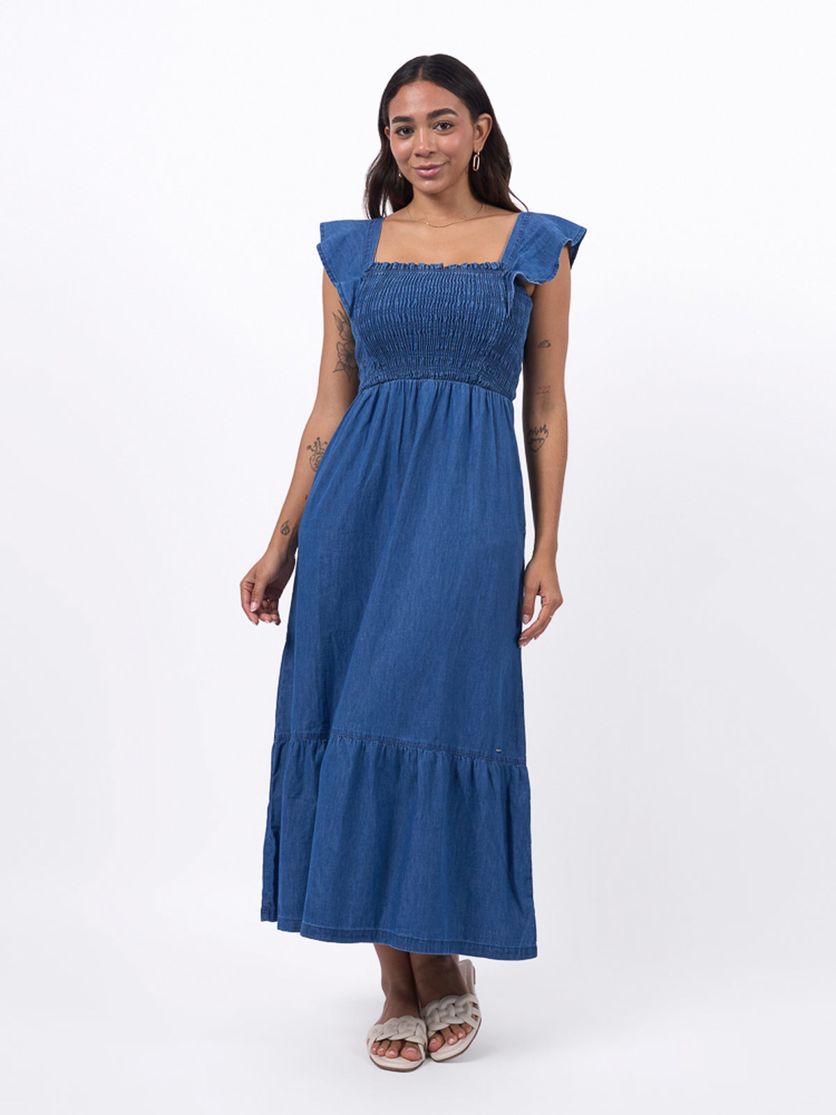 VESTIDO LARGO MUJER MACHINE AKENI