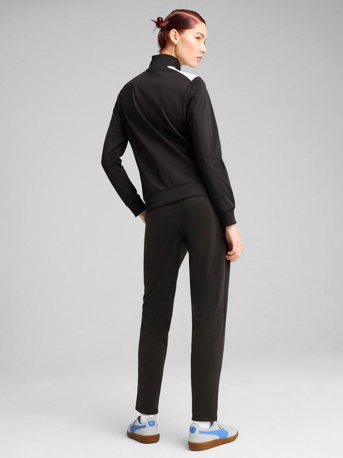 Ripley - BUZO CONJUNTO DEPORTIVO MUJER PUMA POLY SUIT OP NEGRO