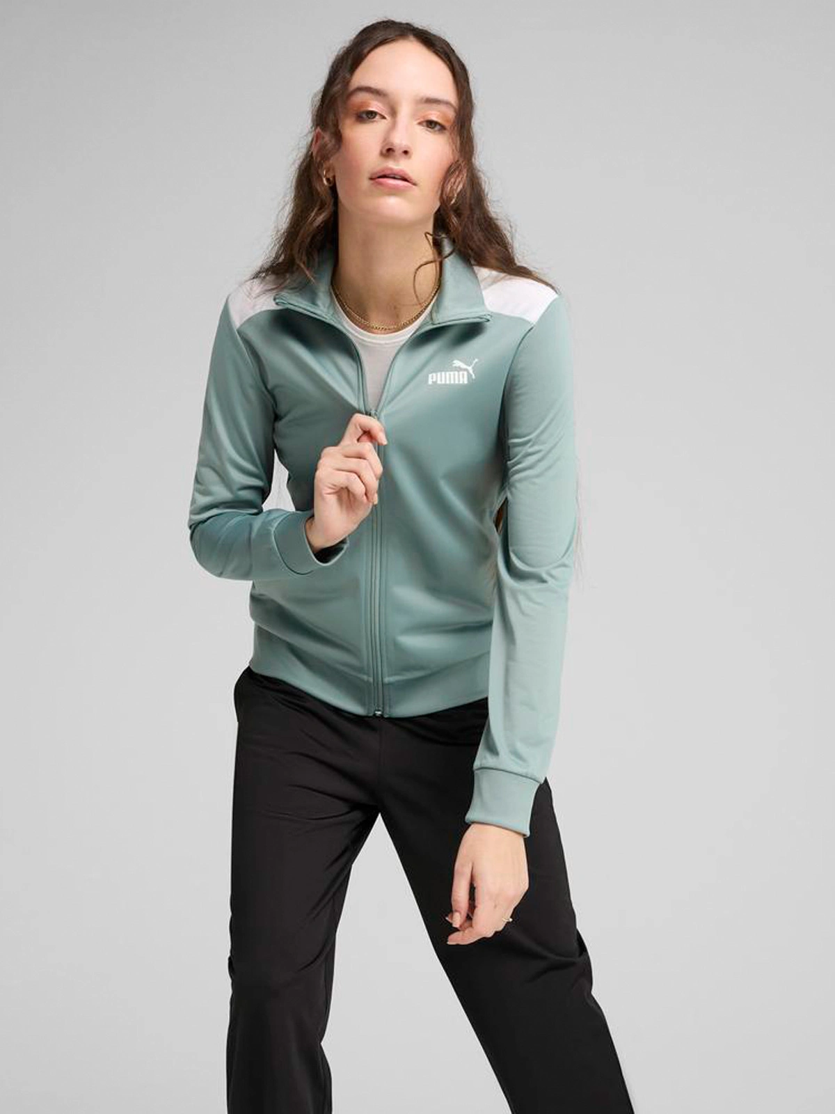 BUZO CONJUNTO MUJER PUMA POLY SUIT OP VERDE