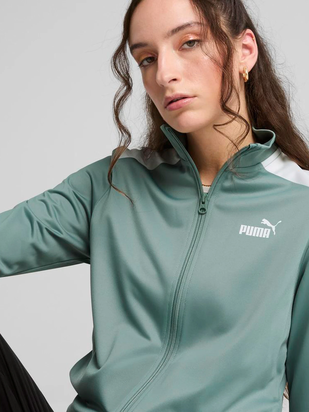 BUZO CONJUNTO MUJER PUMA POLY SUIT OP VERDE