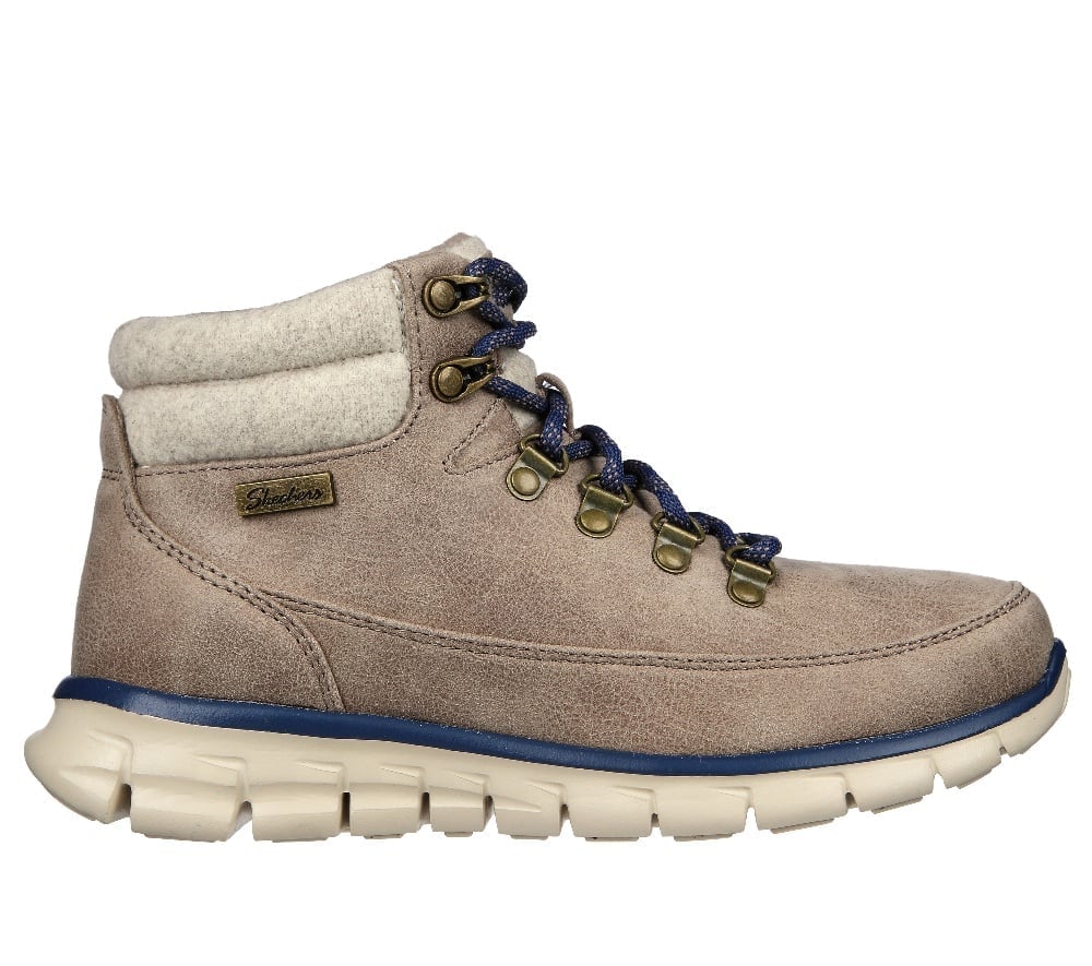 BOTINES MUJER SKECHERS CREMA SYNERGY 167425-TPE