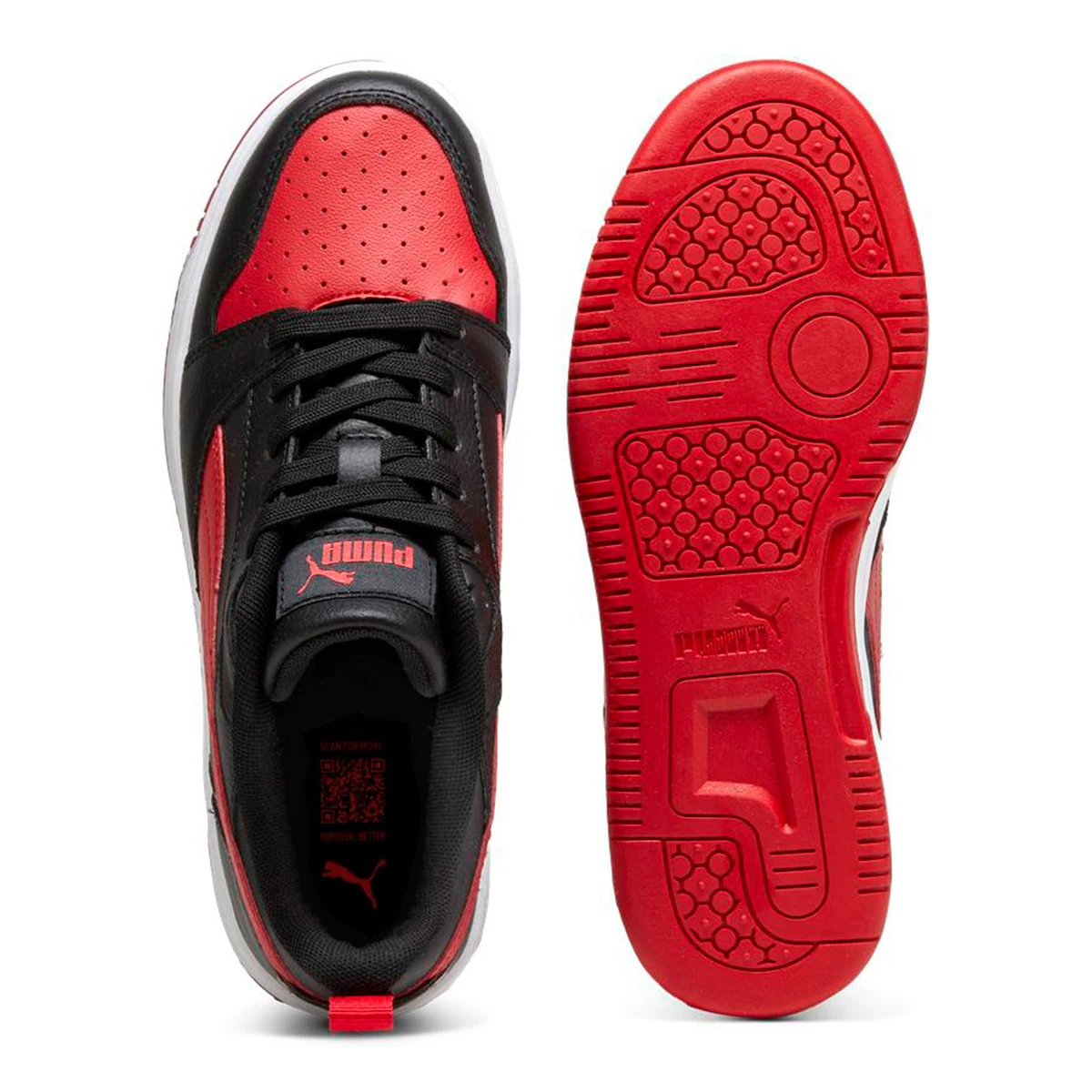 ZAPATILLAS NIÑO PUMA URBANAS NEGRO PUMA REBOUND V6 LO JR