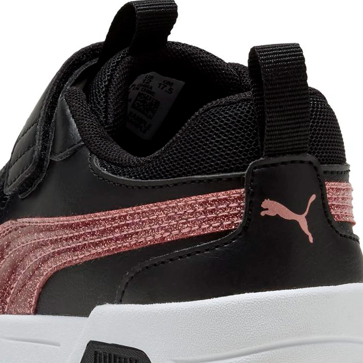 ZAPATILLAS NIÑA PUMA URBANAS NEGRO PUMA MULTIFLEX 2 GLITZ FS