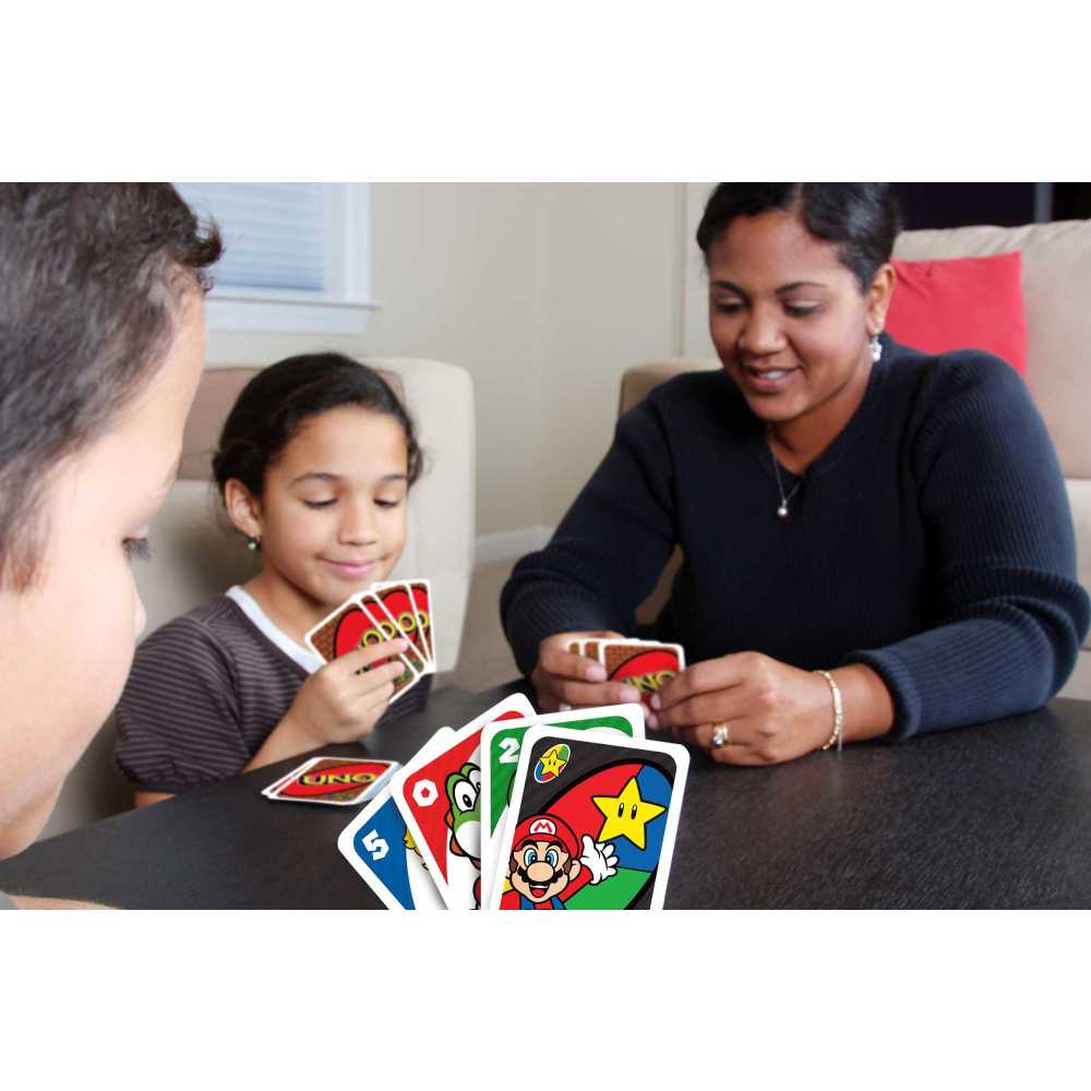 UNO JUEGO DE CARTAS SUPER MARIO BROS PARA NIÑOS DE 7 AÑOS EN ADELANTE