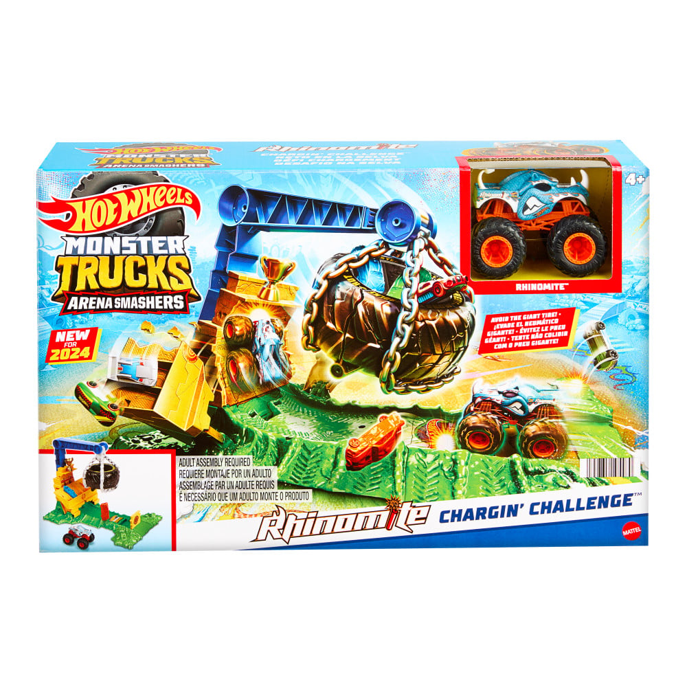 PISTA HOT WHEELS HTP18 JUGUETE MONSTER TRUCKS RETO EN LA SELVA