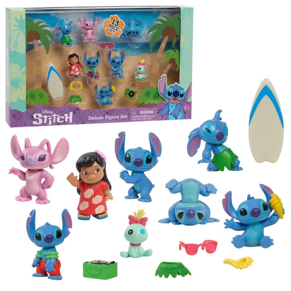 FIGURAS COLECCIONABLES STITCH PACK X13