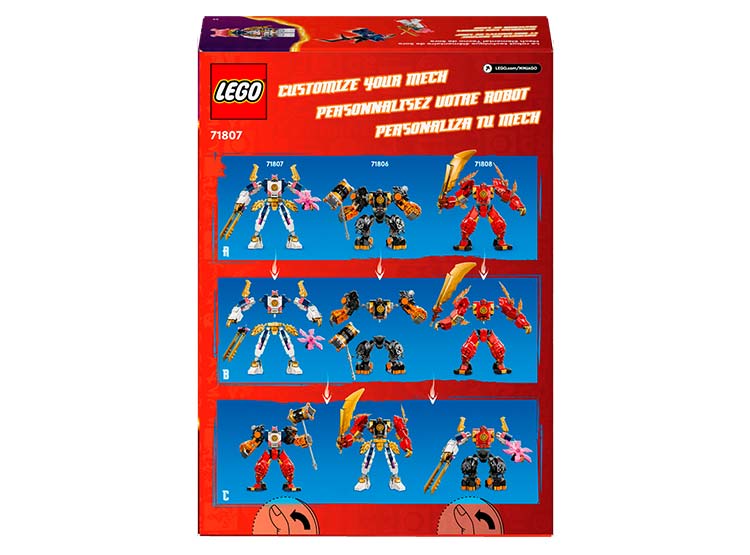 JUGUETE CONSTRUCCIÓN LEGO NINJAGO ARMADURA ELEMENTAL TECNO SORA