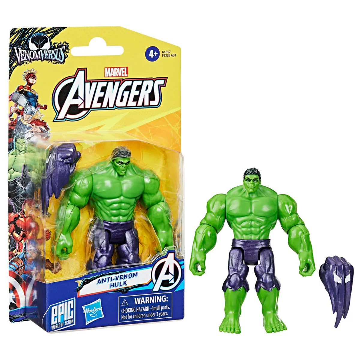 FIGURA ACCIÓN MARVEL VENOM VERSUS ANTIVENOM