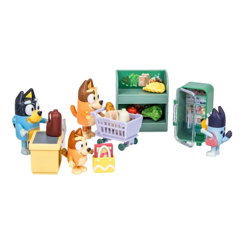 SET DE JUEGO BLUEY VIAJE DE COMPRAS