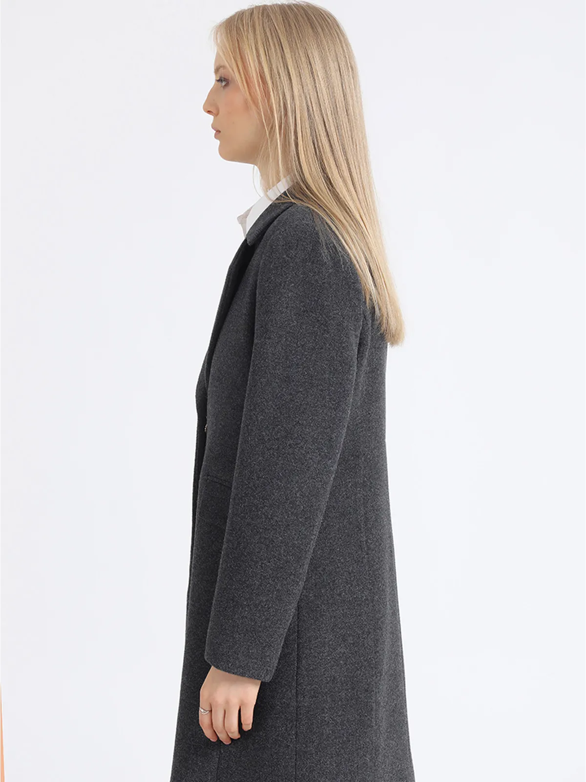 ABRIGO MUJER LIOLA GRIS BÁSICO MUFLÓN