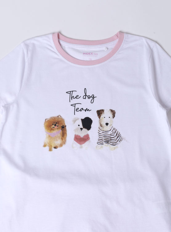 Ripley - PIJAMA NIÑA INDEX ROSADO MATE PASEO