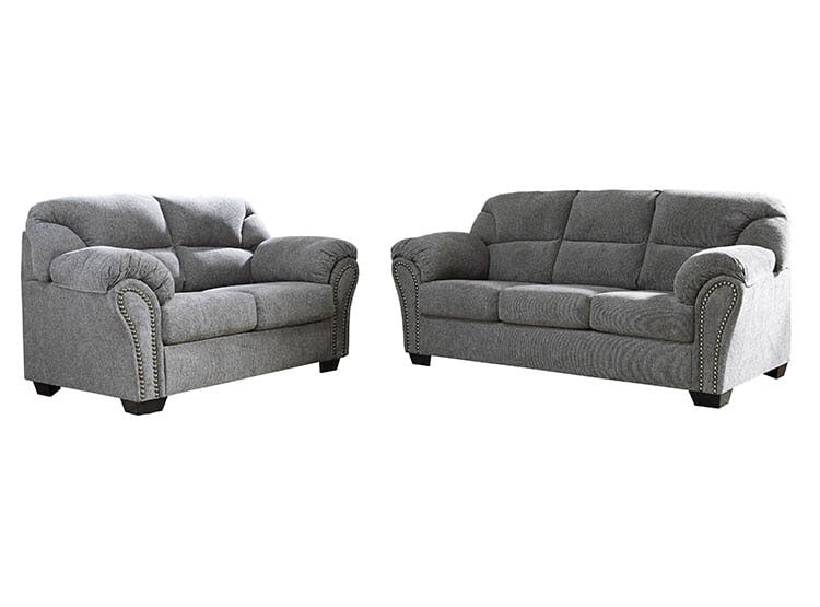SOFÁ ASHLEY ALLMAXX LOVESEAT GRIS CLARO 2 CUERPOS ALLMAX