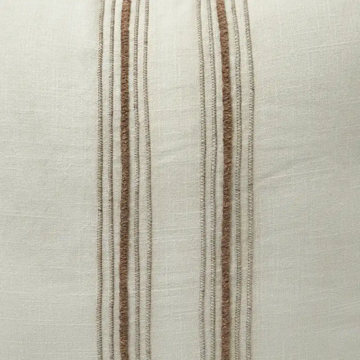 COJÍN MAISON LINETT LINO LÍNEAS 60X60 TAUPE