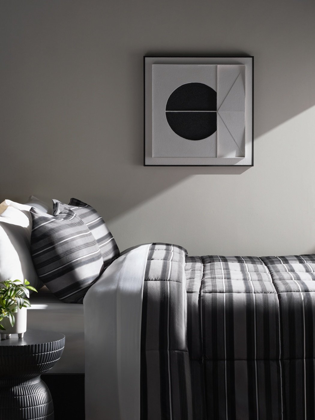 EDREDON RIPLEY HOME MICROFIBRA QUEEN GRIS/GRAFITO