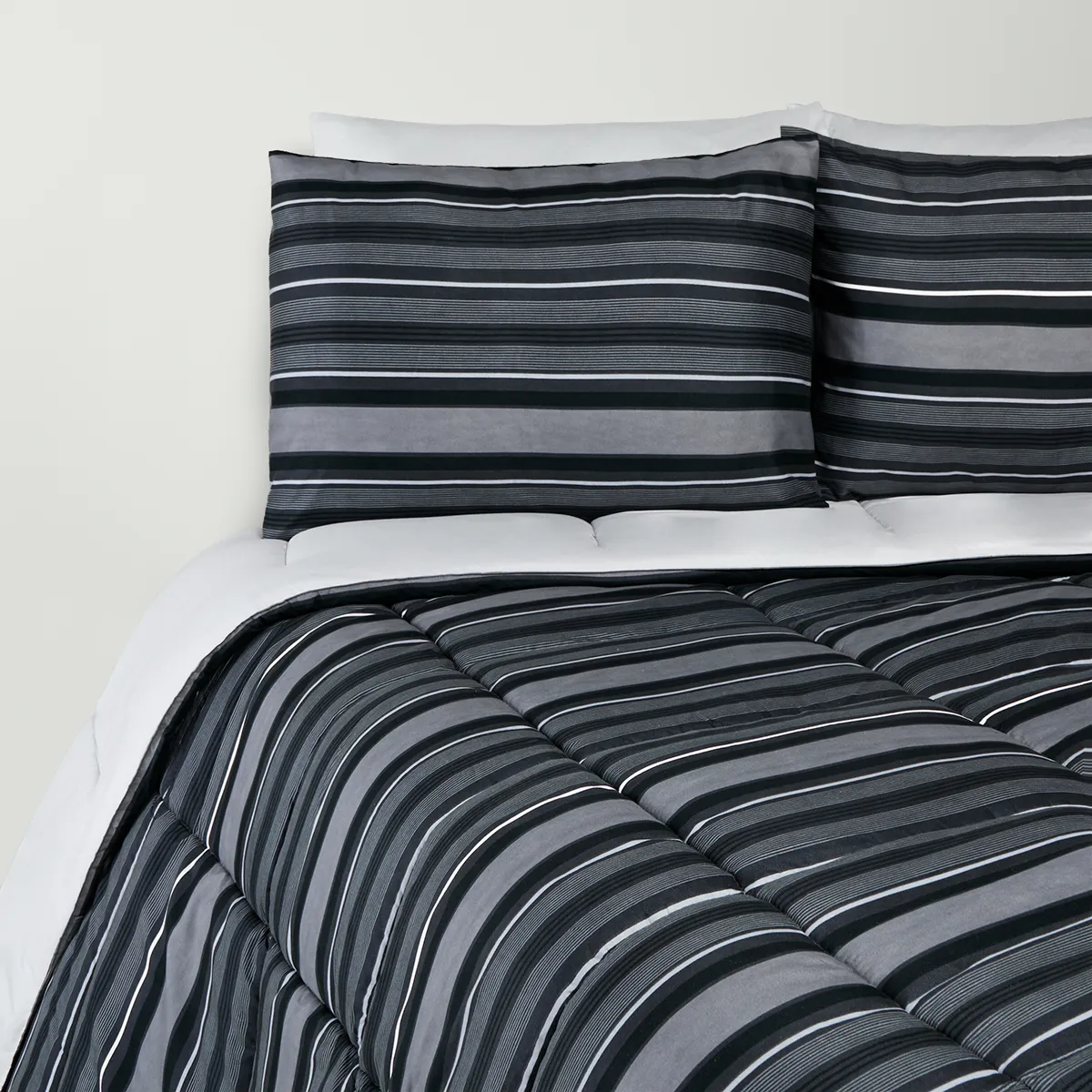 EDREDON RIPLEY HOME MICROFIBRA QUEEN GRAFITO/GRIS