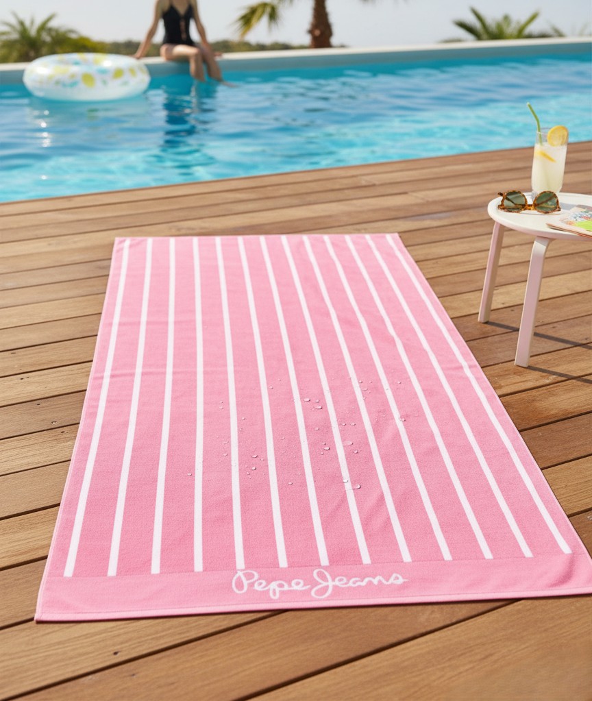 TOALLA DE PLAYA PEPE JEANS STRIPE 100% ALGODÓN 90X180 CM