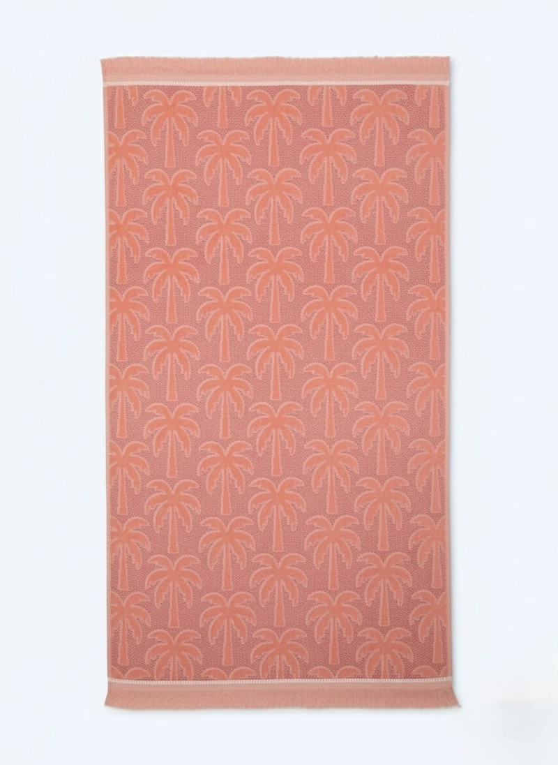 TOALLA DE PLAYA RIPLEY HOME PALM 100% ALGODÓN 80X160 CM