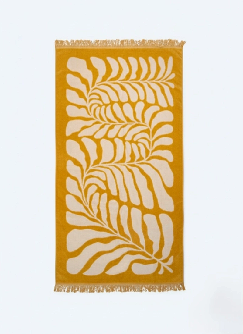 TOALLA DE PLAYA RIPLEY HOME LEAF 100% ALGODÓN 80X160 CM