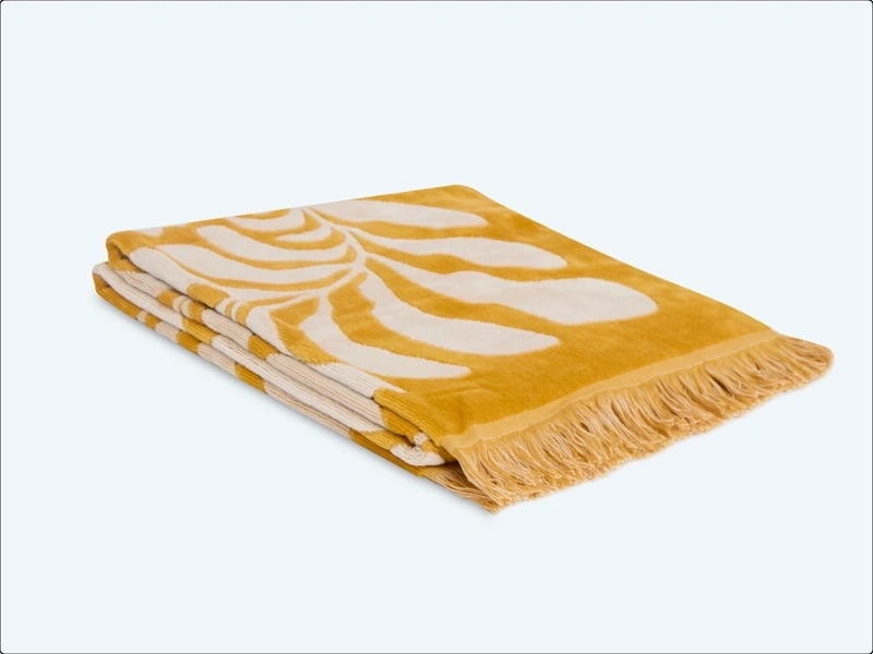 TOALLA DE PLAYA RIPLEY HOME LEAF 100% ALGODÓN 80X160 CM