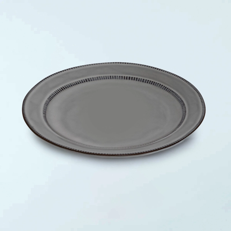 PLATO ENTRADA RIPLEY HOME GRES NEGRO 22.3X22.3 CM