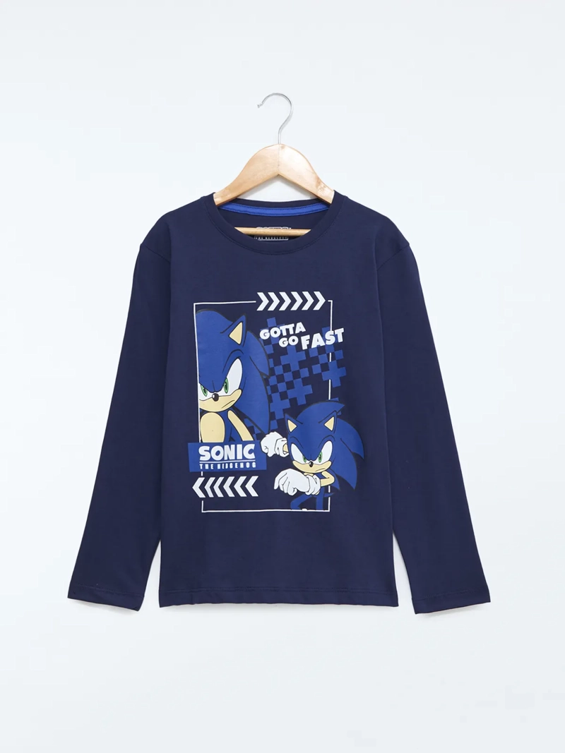 POLO MANGA LARGA NIÑO SONIC SNM-0488